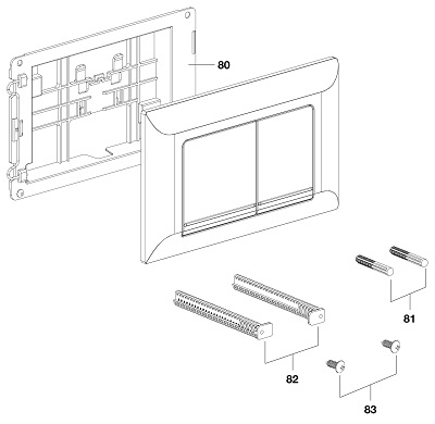 Roca L1 WC Flush Plate -Kingsway Plumbing